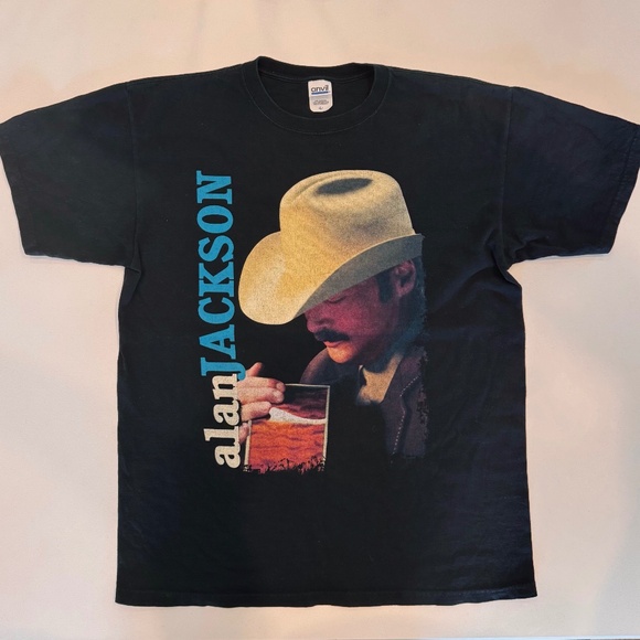 Shirts | Vintage Alan Jackson T Shirt Size Large | Poshmark
